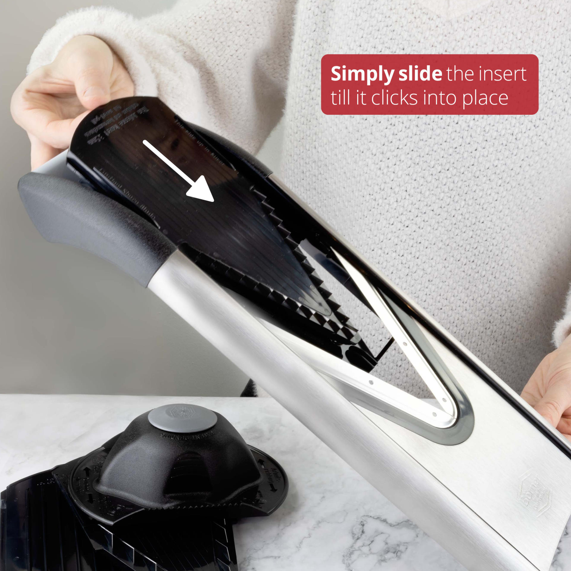 Stainless Steel Slicer Borner V6 ExclusiveLine Basic Set - Börner UK